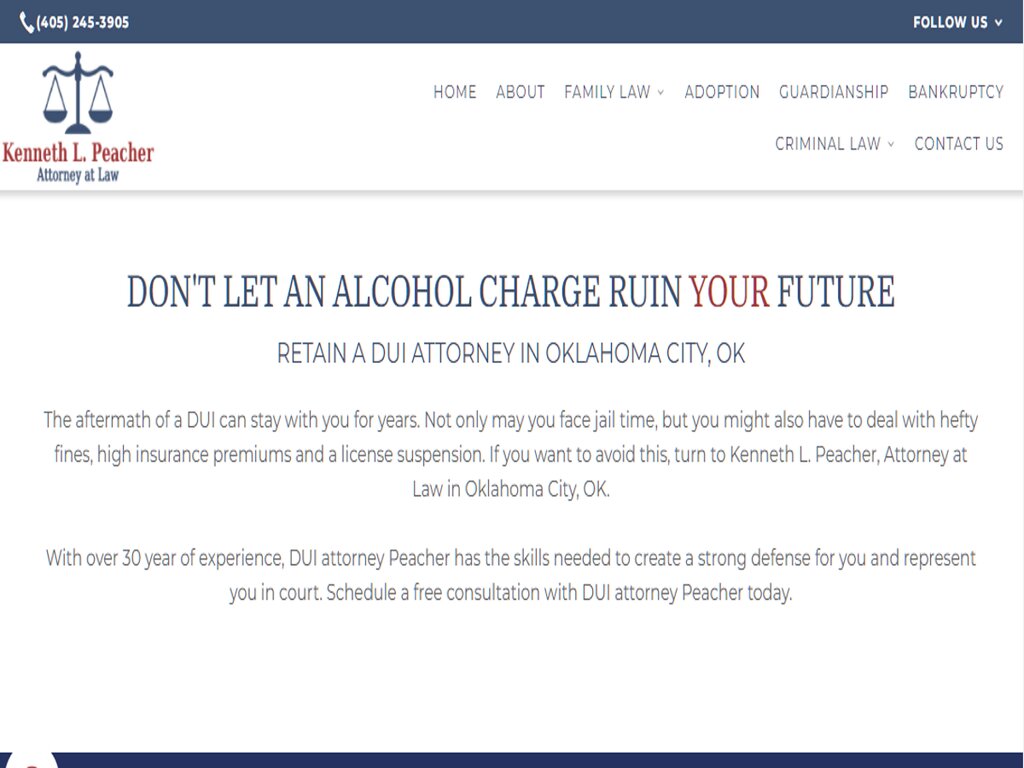 Avukatlar Kenneth L. Peacher, Attorney at Law - Family Dui Bankruptcy, Oklahoma City, foto