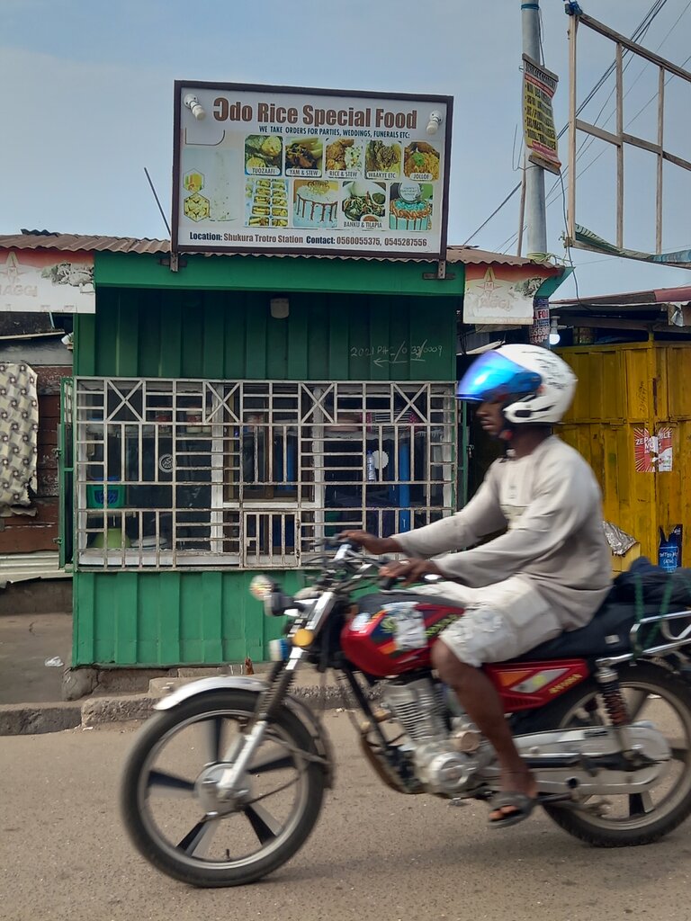 Fast food Odo rice special food, Akra, foto