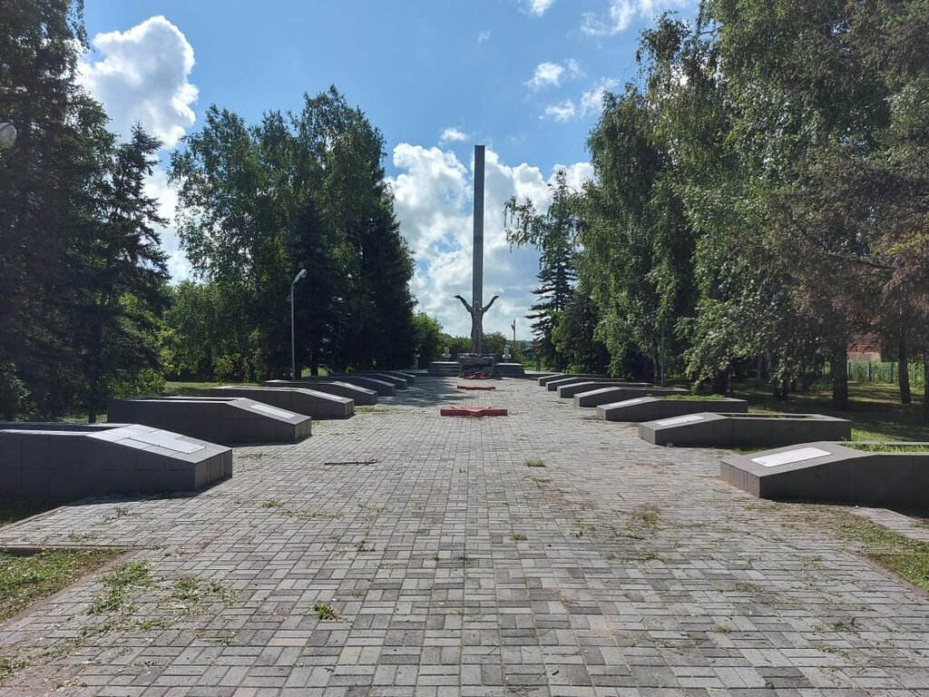 Anıt, heykel Воинам-землякам, погибшим в годы Великой Отечественной войны, Altayski krayı, foto