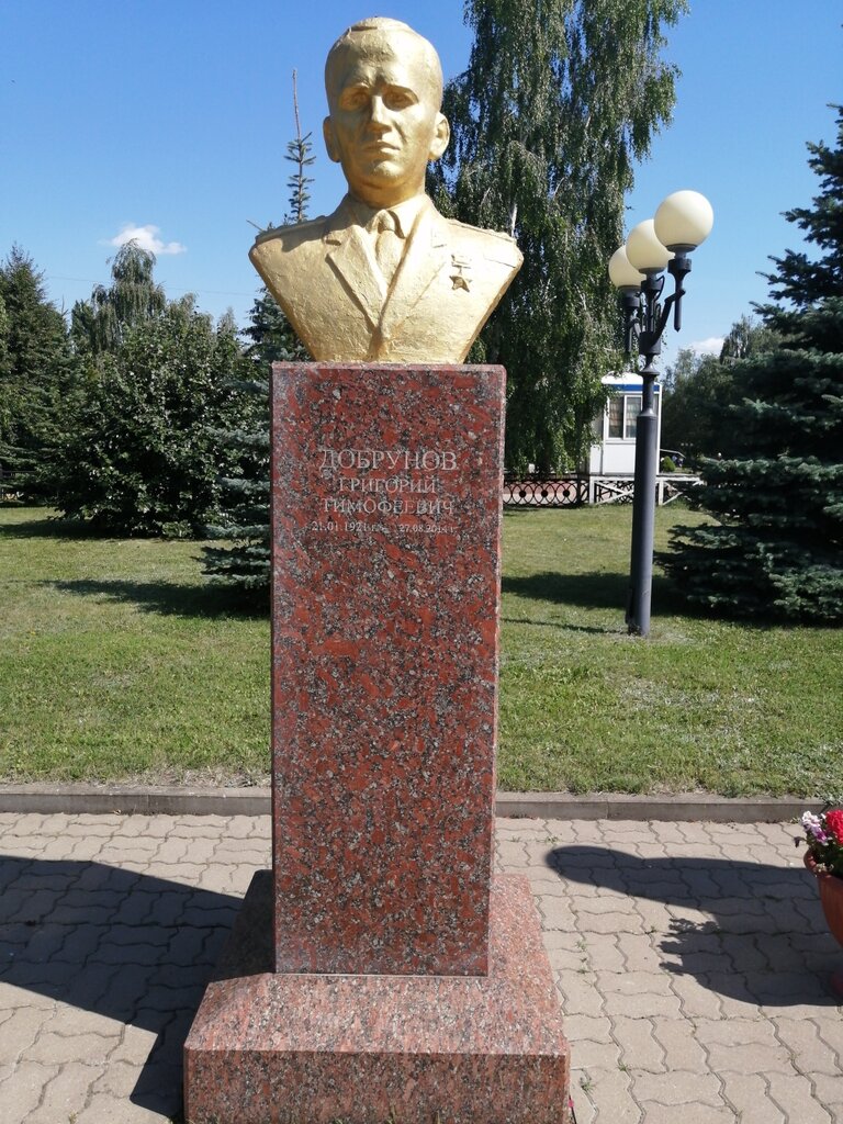 Anıt, heykel Бюст Героя Советского Союза Григория Тимофеевича Добрунова, Stroitel, foto