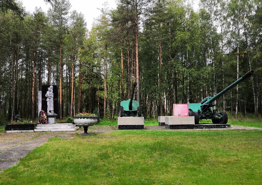 Anıt, heykel 111-му гаубичному артиллерийскому полку, Vologodskaya oblastı, foto