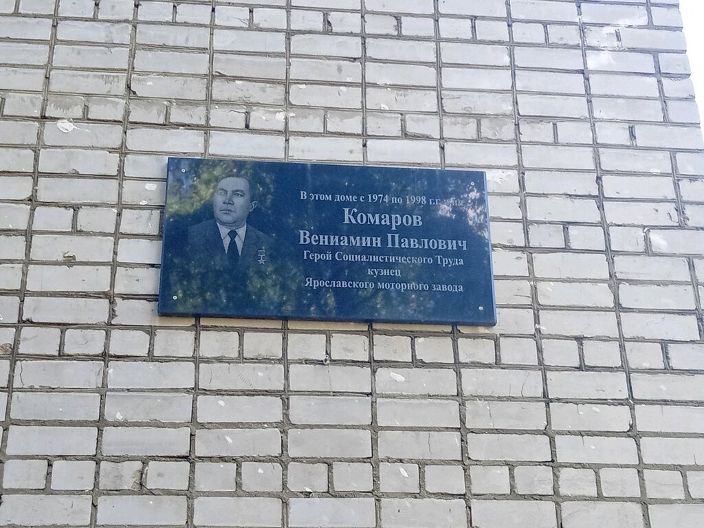 Anıt, heykel Комаров В. П., Yaroslavl, foto