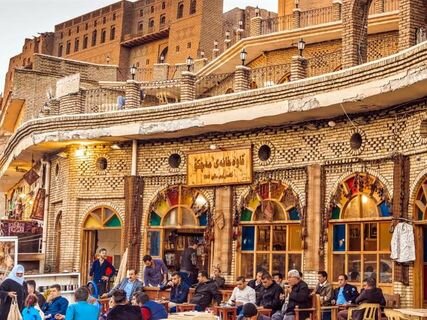 Kahve dükkanları Machko, Erbil, foto
