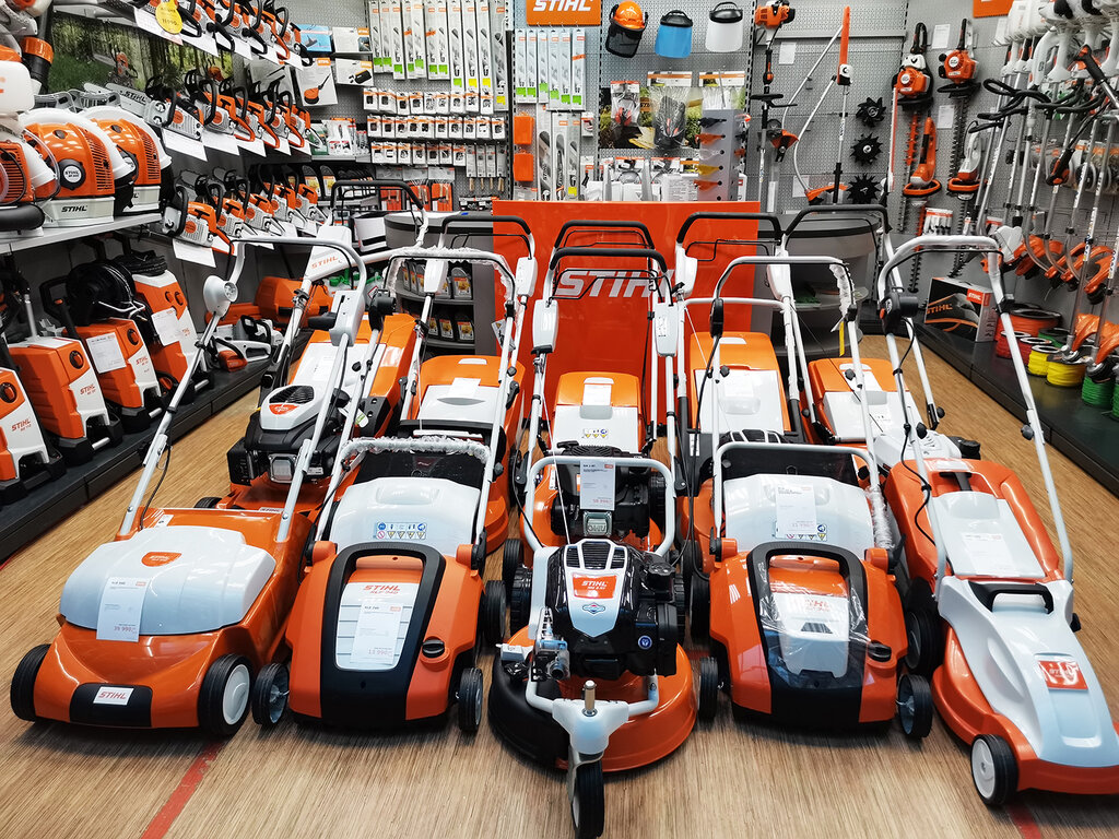 Bahçe ekipmanları ve teknolojileri Stihl, Moskova, foto