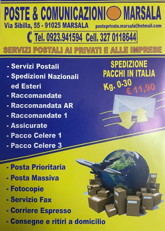 Kurye hizmetleri Poste & Comunicazioni Marsala, Marsala, foto