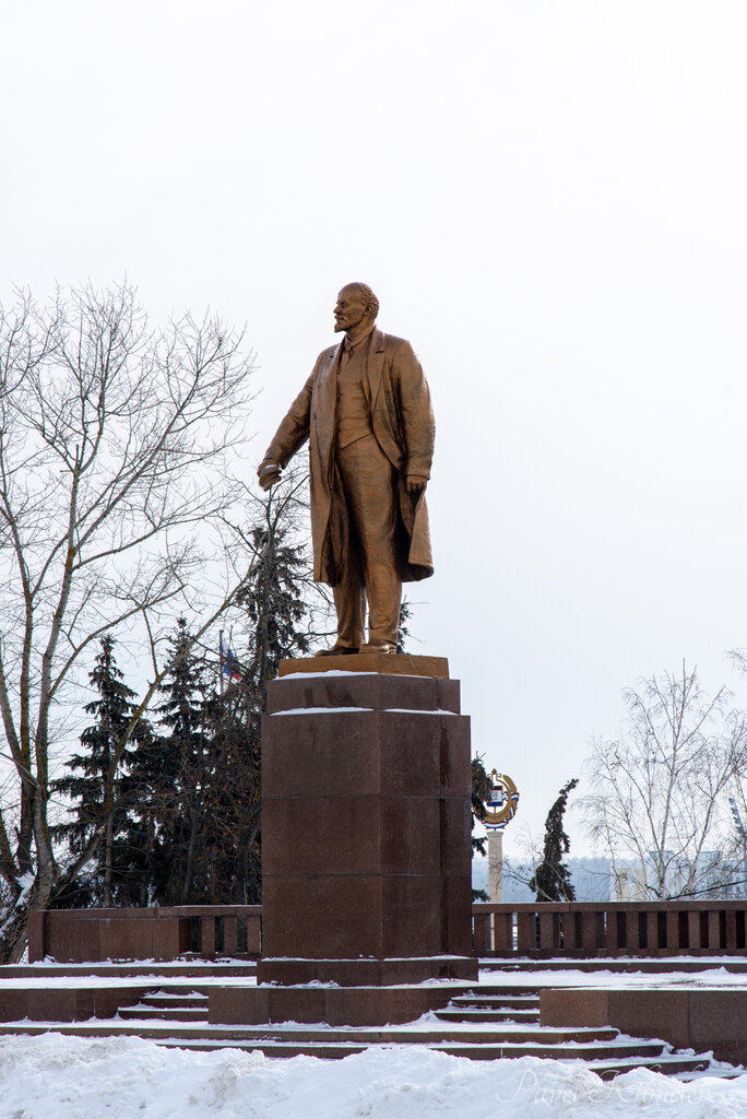 Anıt, heykel Памятник В. И. Ленину, Saransk, foto