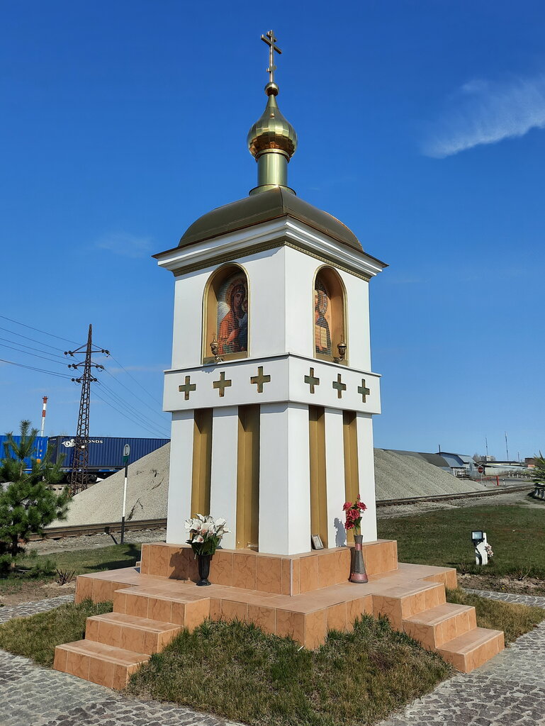 Şapel, haç anıtı Часовня, Staraya Kupavna, foto