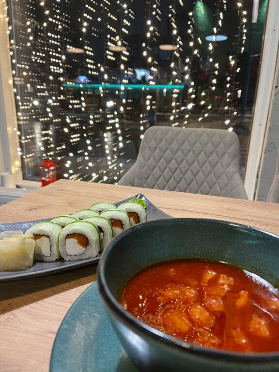 Suşi restoranı Riso Sushi Cafe, Moskova, foto