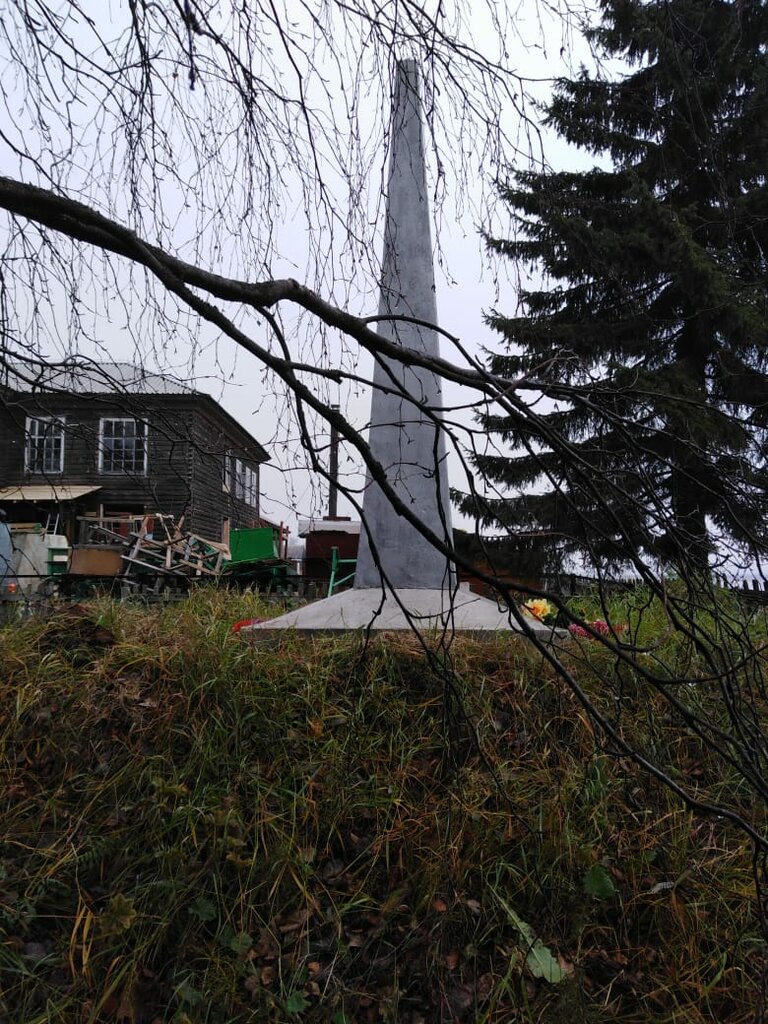 Anıt, heykel Герой Советского Союза Александр Ефимович Чупров, Komi, foto