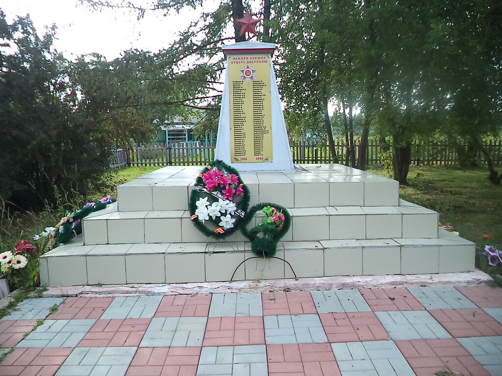 Anıt, heykel Обелиск воинам-землякам Памяти павших будьте достойны, Novosibirskaya oblastı, foto