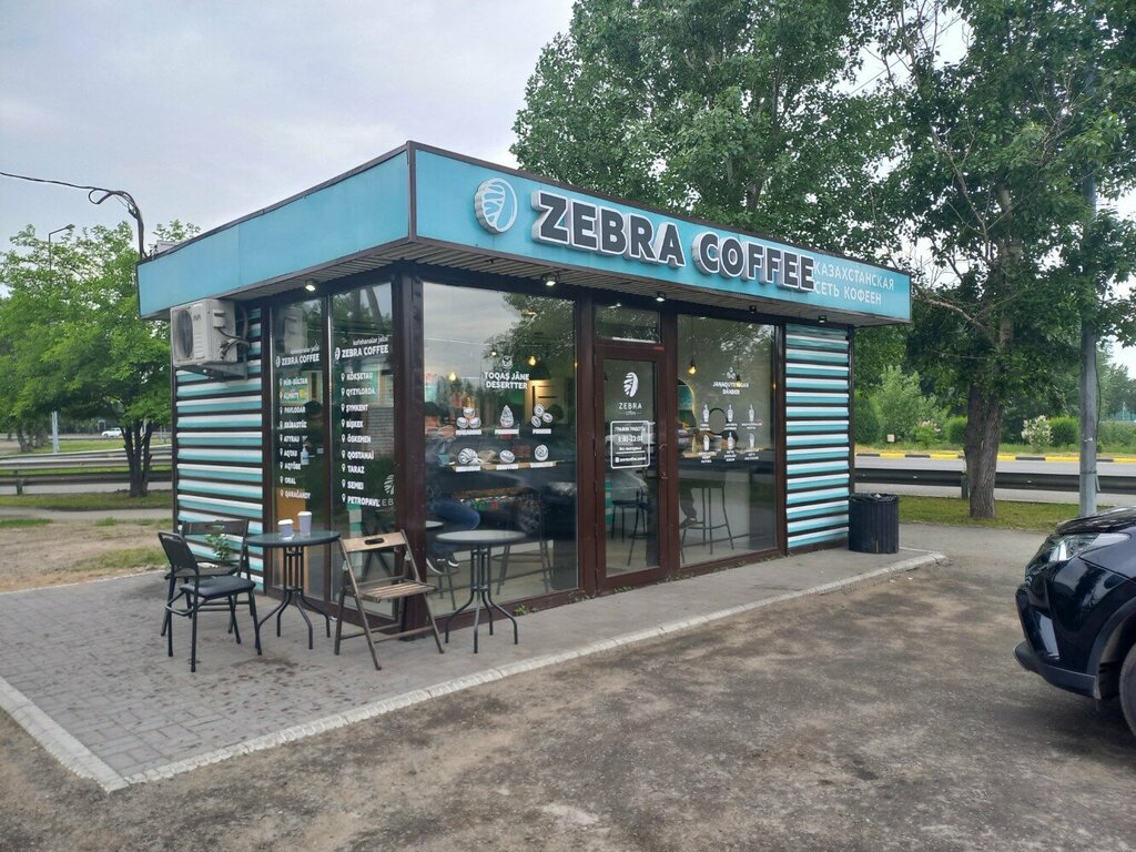 Kahve dükkanları Zebra coffee, Semey, foto