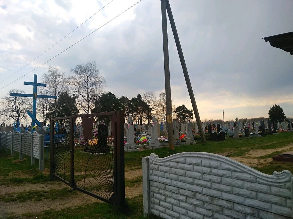 Mezarlıklar mohilki Mićki, Brest, foto