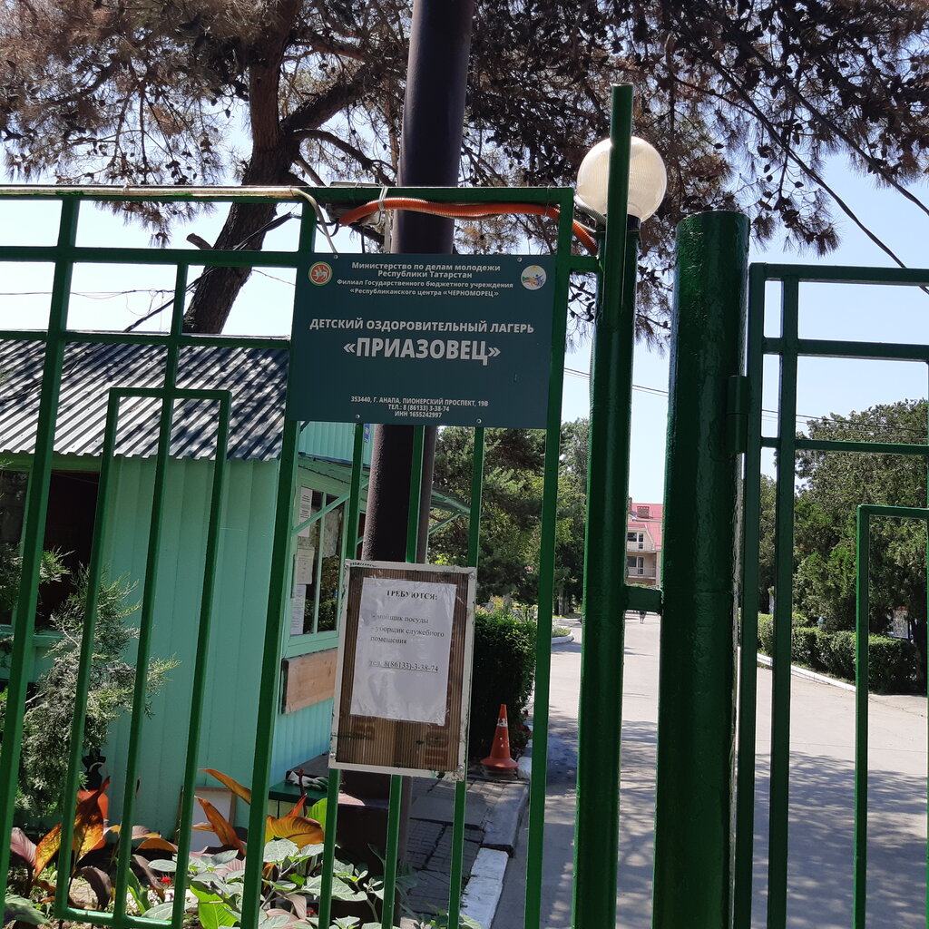 Yaz kampı Gbu RTs Chernomorets Detsky ozdorovitelny lager Priazovets, Anapa, foto