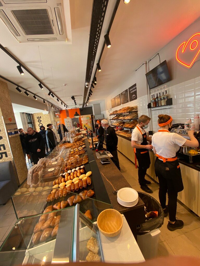 Ekmek fırını Khlebnik bakery, Saint‑Petersburg, foto