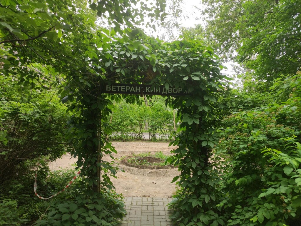 Meydan Veteransky Dvorik Public Garden, Moskova, foto