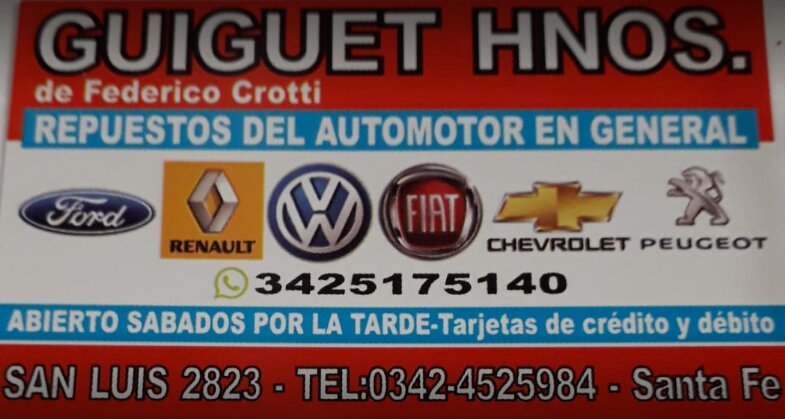Oto aksesuarları Guiguet Hnos De Federico Crotti, Santa Fe, foto
