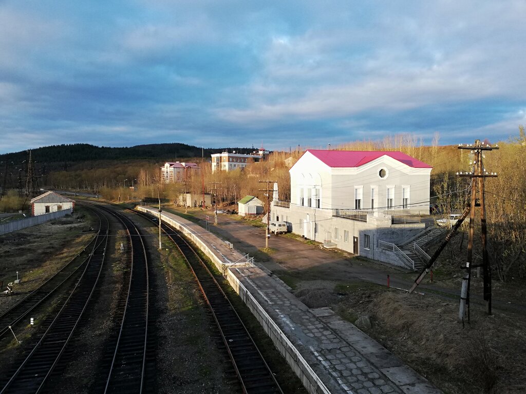Tren garları Railway station, Murmanskaya oblastı, foto