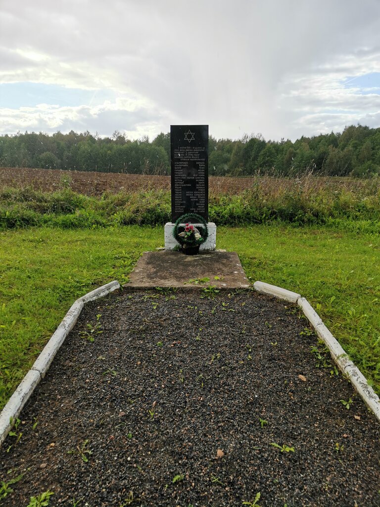 Anıt, heykel Евреям, погибшим в ВОВ, Myadel, foto