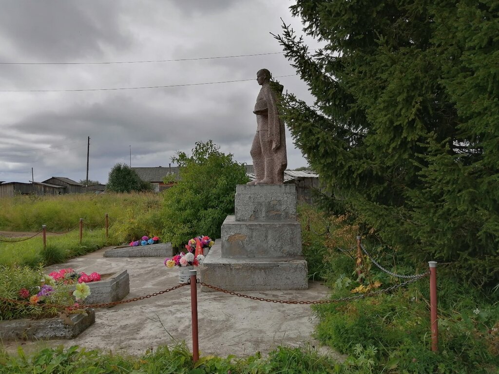 Anıt, heykel Погибшим в годы Великой Отечественной войны, Arhangelskaya oblastı, foto