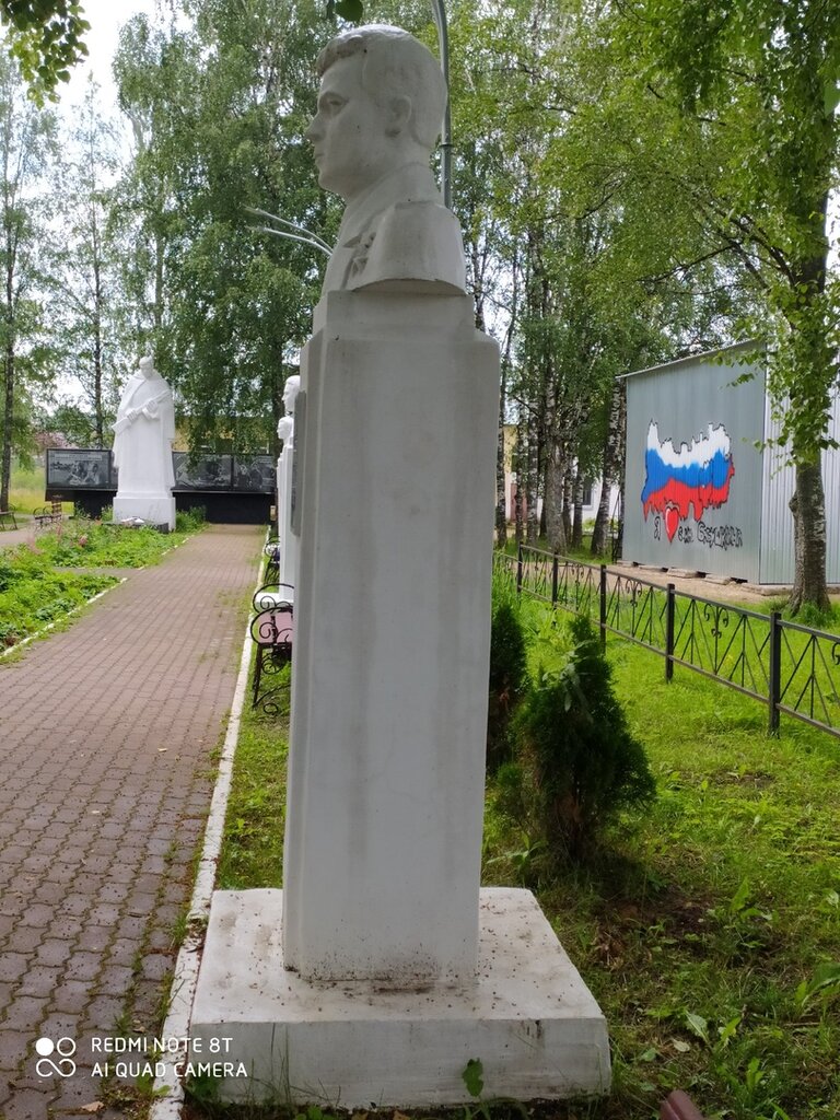 Anıt, heykel Бюст полковник В.М. Южакова, Vologodskaya oblastı, foto