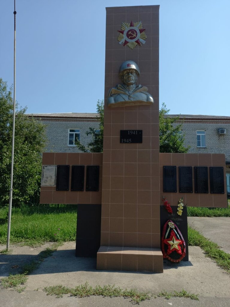 Anıt, heykel Обелиск в честь земляков, погибших в годы Великой Отечественной войны, Krasnodarski krayı, foto