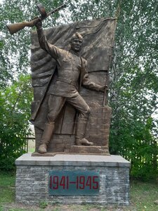 Землякам, павшим в годы Великой Отечественной войны (Altai Territory, Troitskiy rayon, selo Beloye), anıt, heykel  Altayski krayından
