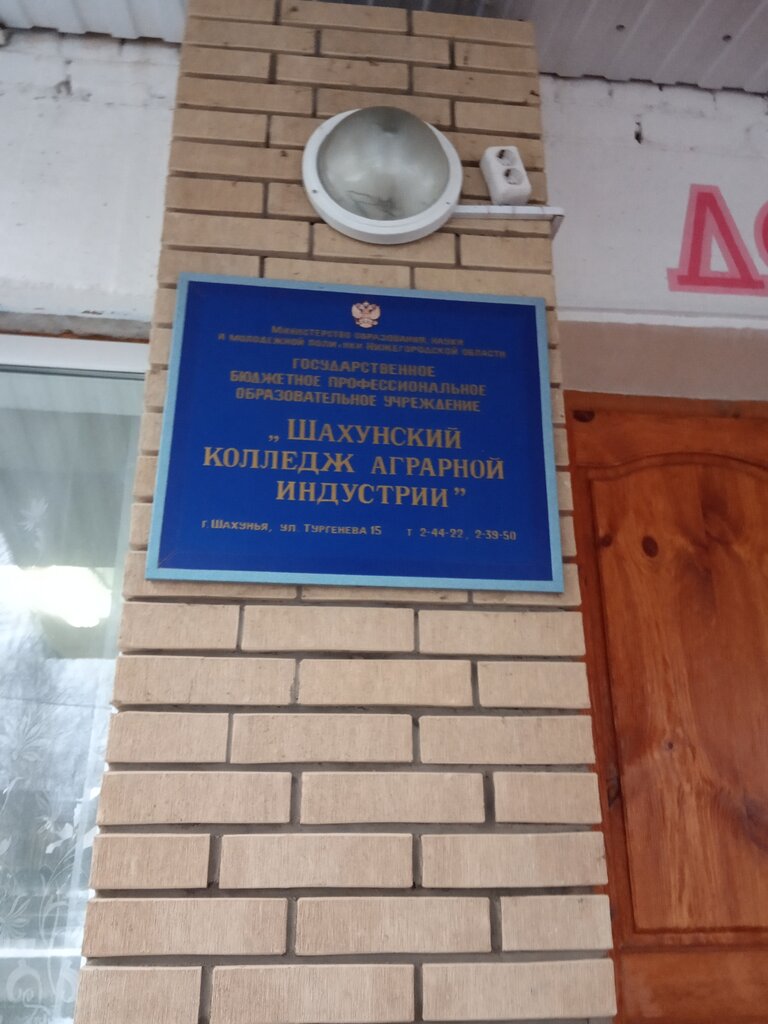 Yüksekokul Shakhunsky agropromyshlenny tekhnikum, Şahunya, foto
