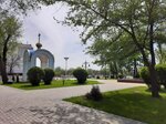 Capela de pe locul Bisericii de Pocrovscaia distrusă de bolșevici (Transnistria, Tiraspol), şapel, haç anıtı  Tiraspol'dan
