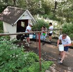 Spring, stream (Moscow Region, Voskresensk Urban District, rabochiy posyolok Khorlovo, Novaya ulitsa), pınar, çay  Moskova ve Moskovskaya oblastından