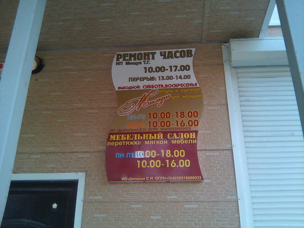 Saat tamircileri Ремонт часов, Dalnegorsk, foto