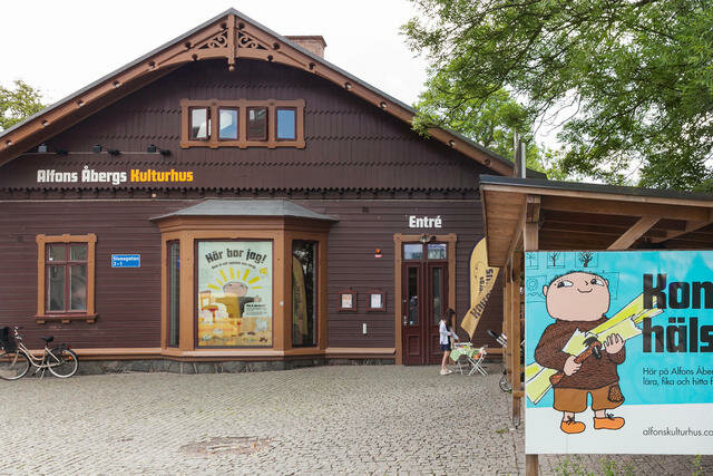 Kahve dükkanları Alfons Åbergs kulturhus, Göteborg, foto
