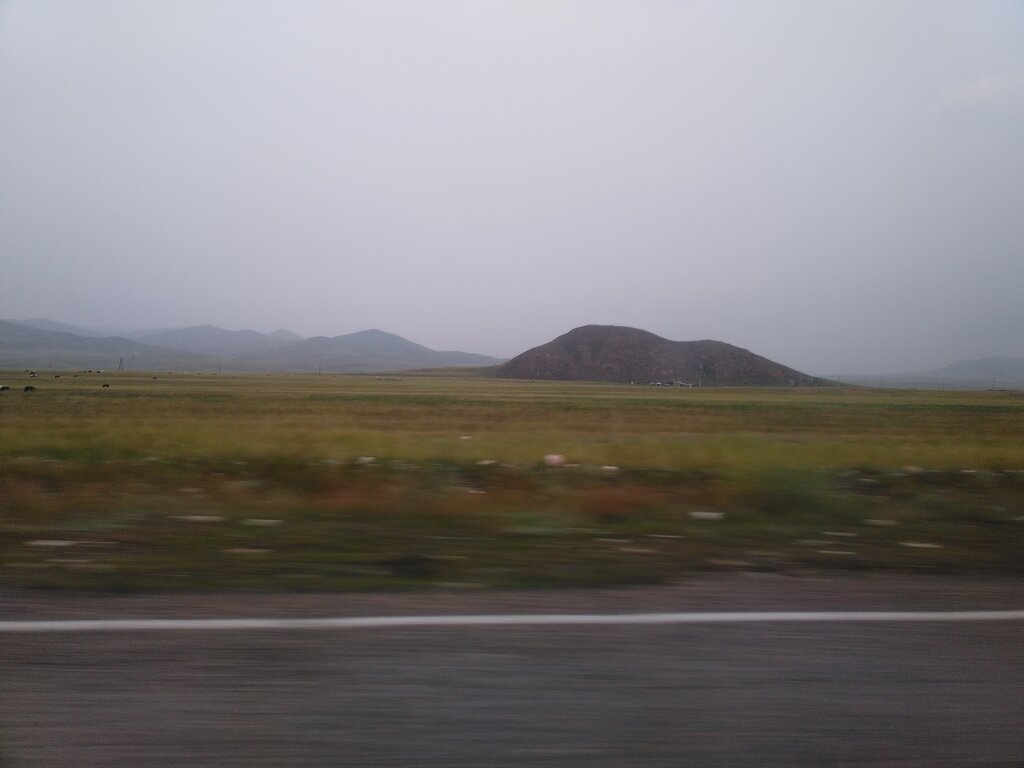 Dağ zirvesi Гора Чурек, Tuva, foto