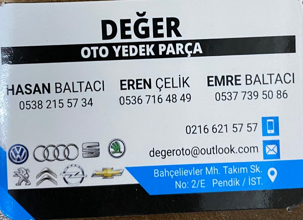 Otomobil yedek parçaları Değer Oto Yedek Parça, İstanbul, foto