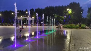 Светодинамический фонтан (Voronezh Region, Pavlovsk, mikrorayon Severny), çeşme  Pavlovsk'tan