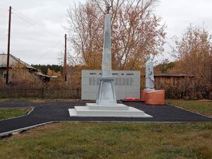 Воинам, павшим в Великой Отечественной войне (Altai Territory, Bayevskiy rayon, selo Proslaukha), anıt, heykel  Altayski krayından