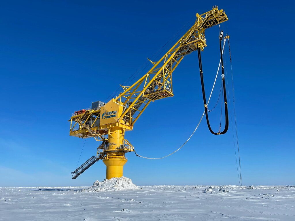Petrol ve gaz firması ООО Газпромнефть-Ямал, отгрузочный терминал Ворота Арктики, Yamal‑Nenets Özerk Bölgesi, foto