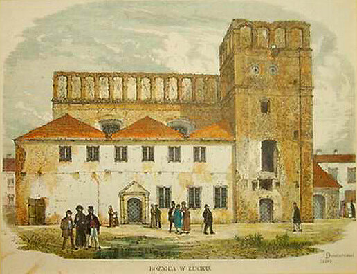 Sinagoglar Great Synagogue, Lutsk, Lutck, foto