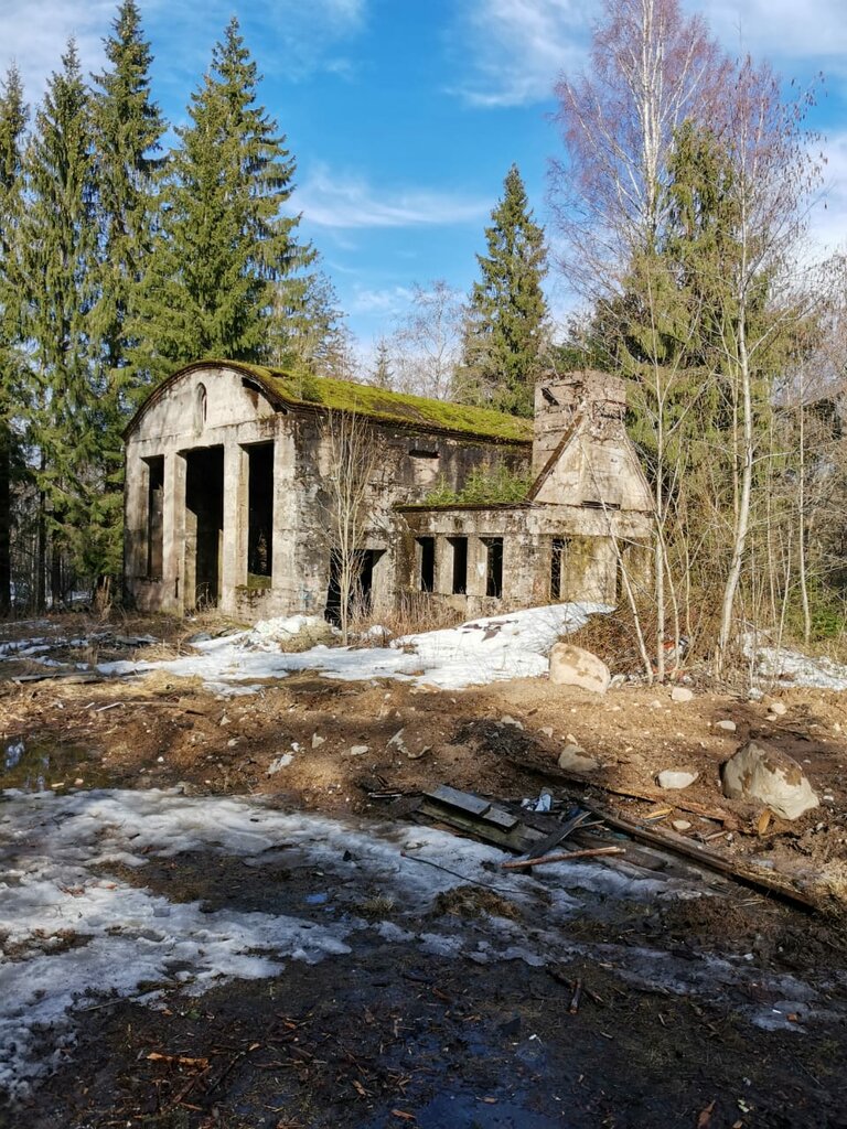 Turistik yerler Заброшенная лесопилка, Saint‑Petersburg ve Leningradskaya oblastı, foto