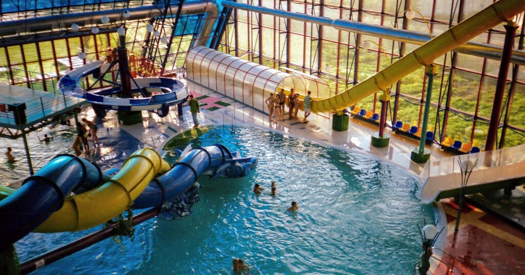 Su parkı Akvapark Poseydon, Odessa Bölgesi, foto