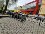 Bicycle parking (Krasnoyarsk, Dzerzhinskogo Street), bisiklet park yerleri  Krasnoyarsk'tan