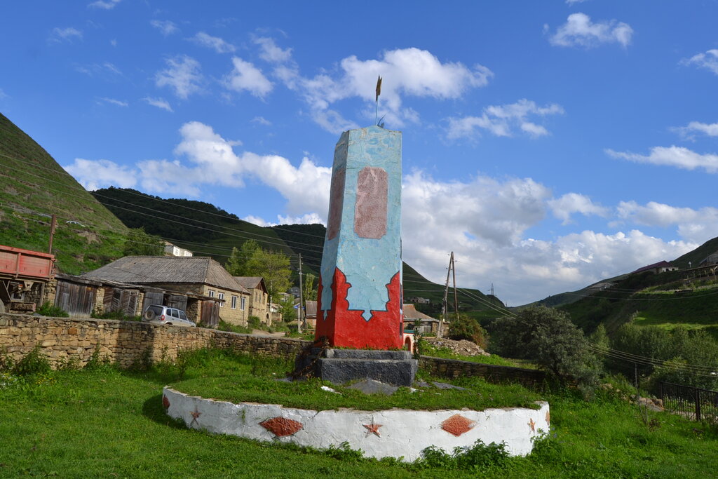 Anıt, heykel Павшим в Великой Отечественной войне, Dağıstan, foto