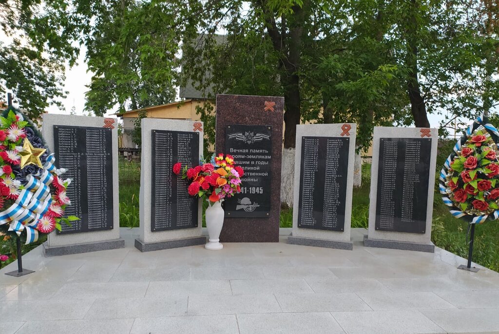 Anıt, heykel Односельчанам, павшим в годы Великой Отечественной войны, Sverdlovskaya oblastı, foto