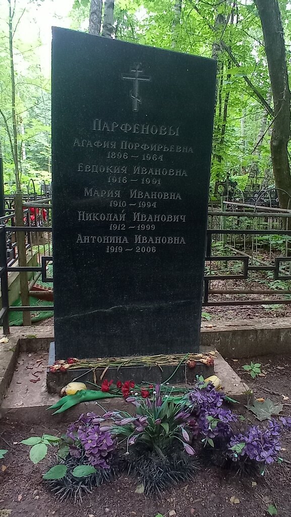 Ünlü kişilerin mezarları Режиссёр Николай Иванович Парфёнов 1912–1999, Moskova, foto