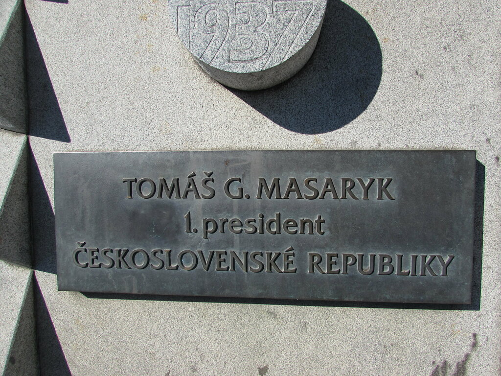 Park, sokak heykeli Tomáš Garrigue Masaryk, Prag, foto