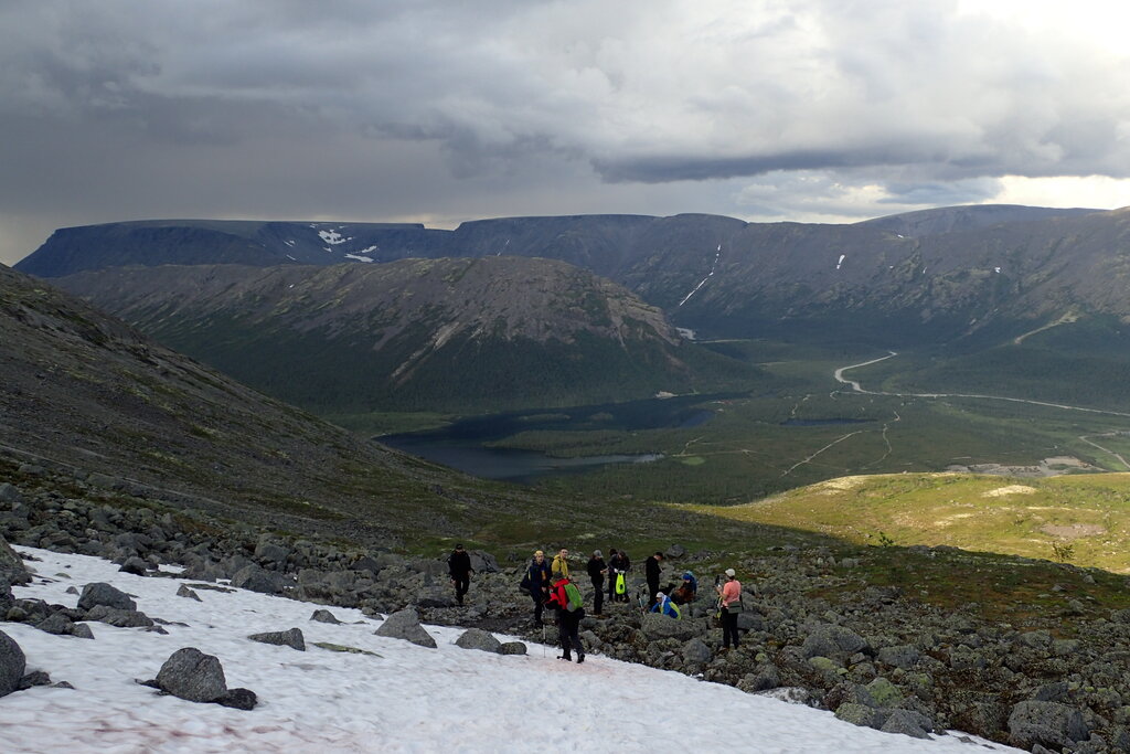Dağ geçidi Перевал Географов, Murmanskaya oblastı, foto