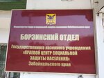 Борзинский отдел Краевого центра социальной защиты населения Забайкальского края (ulitsa Lenina No:52А), sosyal yardım kuruluşları  Borzia'dan