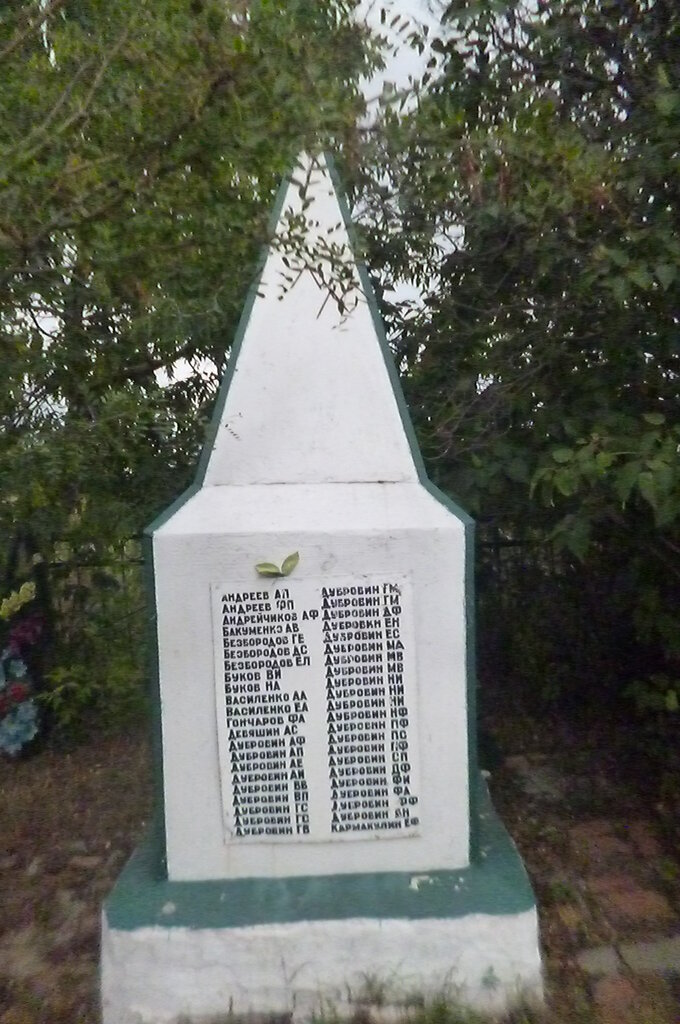 Anıt, heykel Обелиск в честь земляков, погибших в годы Великой Отечественной войны, Kurganskaya oblastı, foto