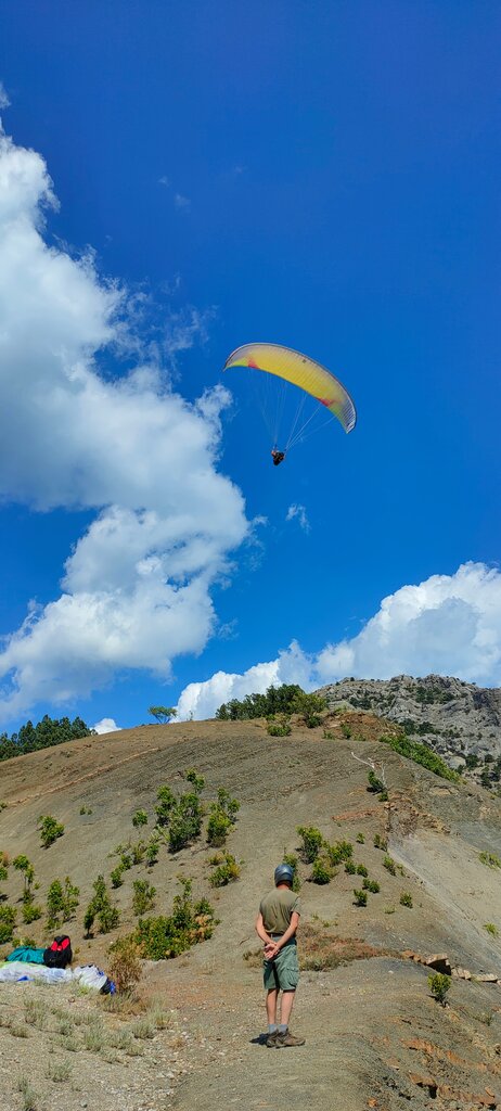Uçuş kulüpleri Paragliding site Vesioloe, Kırım Cumhuriyeti, foto