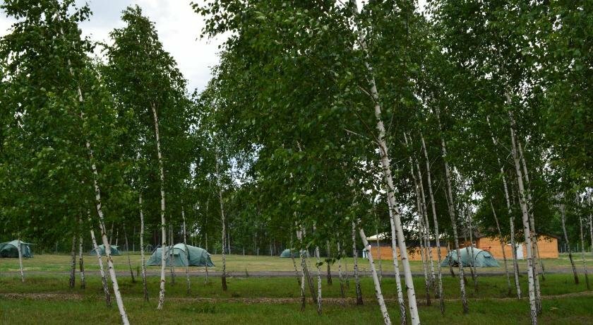 Kamp alanları Camping in Nature Park Beremytske, Çernigov Bölgesi, foto
