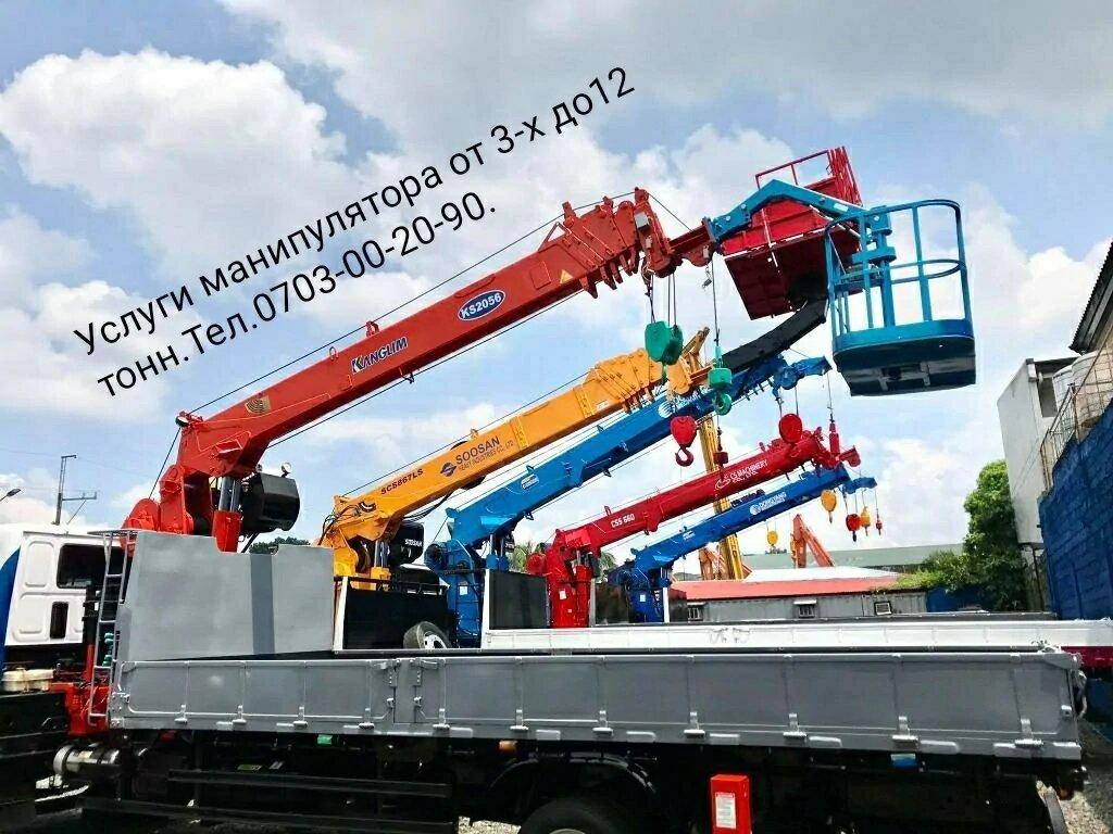i̇nşaat ekipmanı kiralama Услуги крана манипулятора, Bişkek, foto
